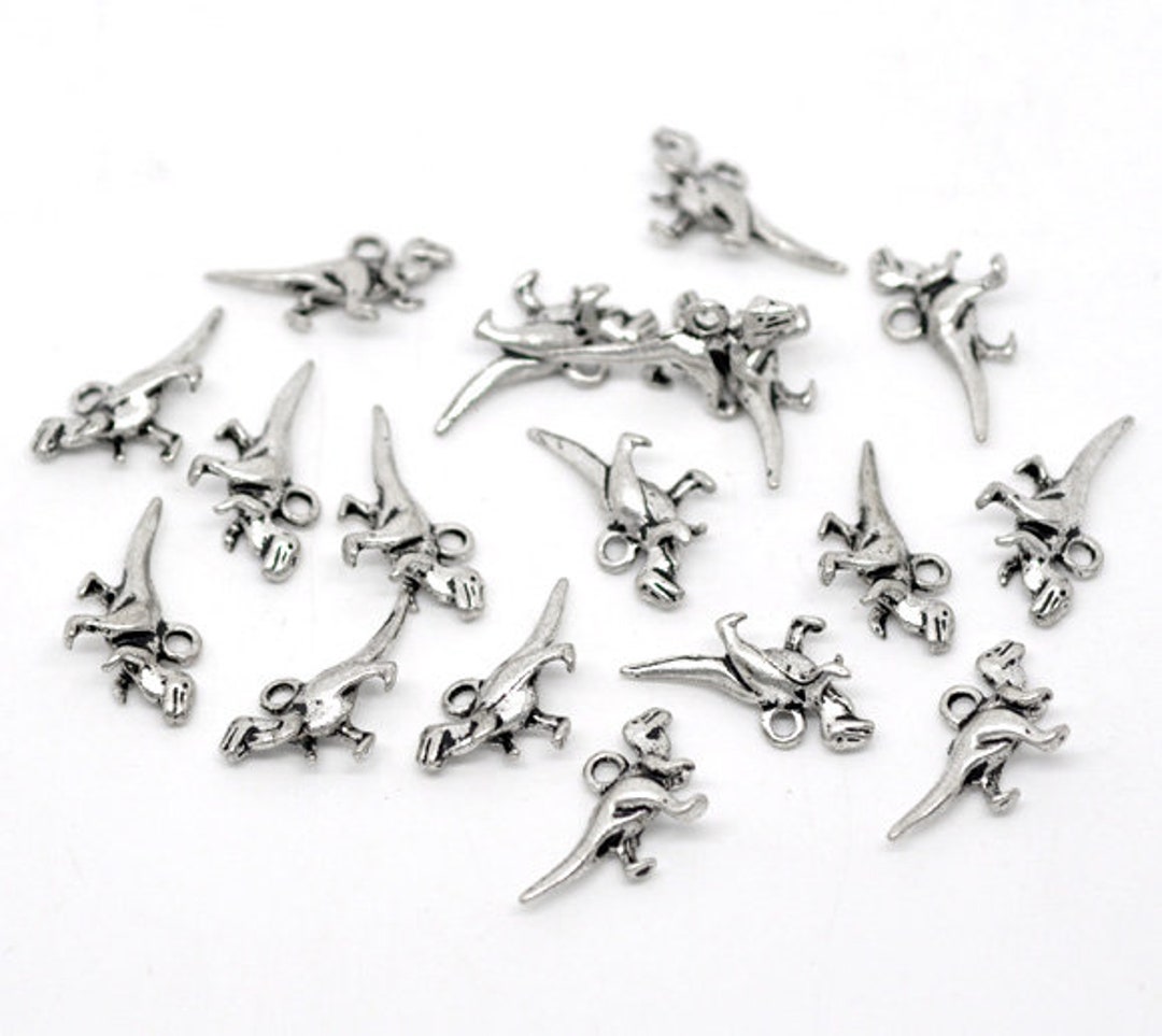 5 Antique Silver 3D T Rex Dinosaur Charm/pendants 22 X 12mm (b99r) - Etsy