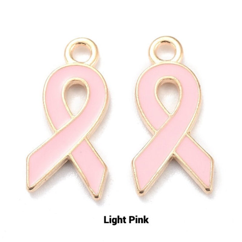 Pink Ribbon Beads - Etsy