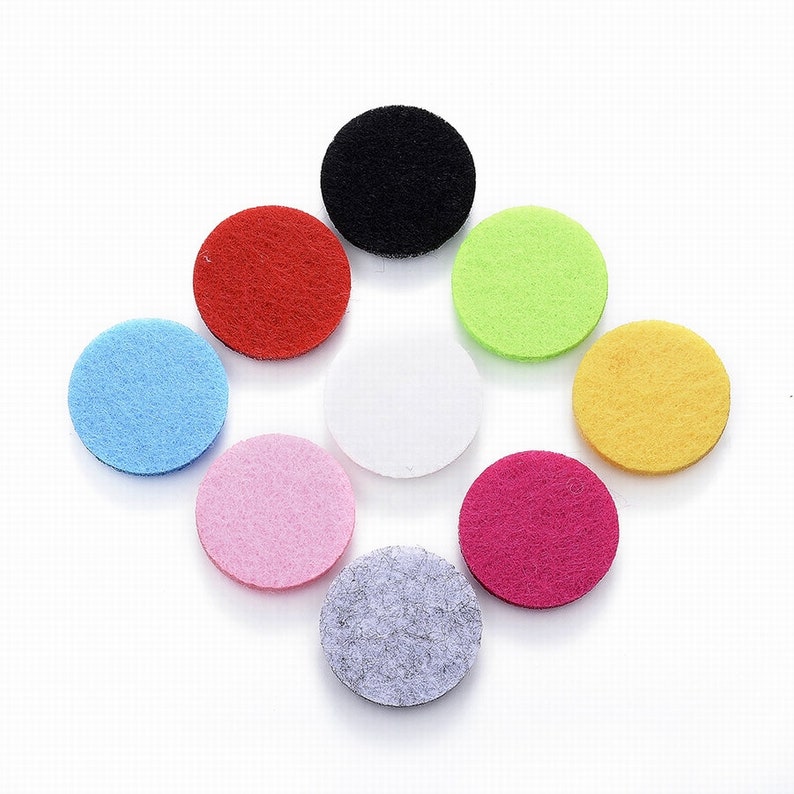 10 Nonwovens Round Felt Oil Diffuser Pads for Locket Fit 23mm - Etsy