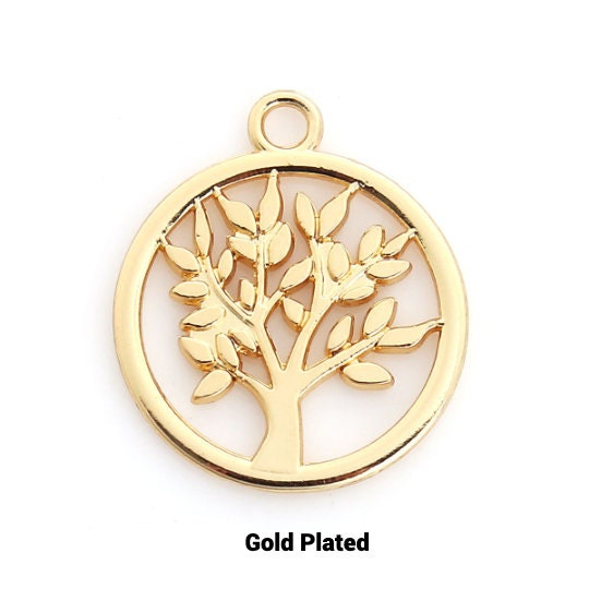 Choice of Color Round Tree of Life Charm/pendants 20x17mm - Etsy