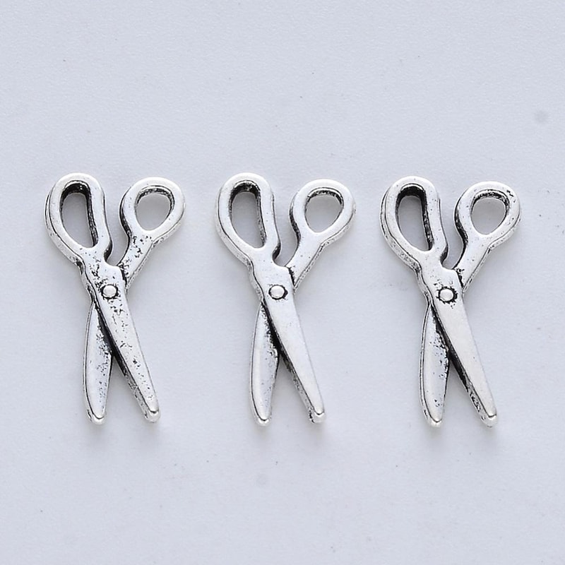 Antique Scissor Charms - Etsy