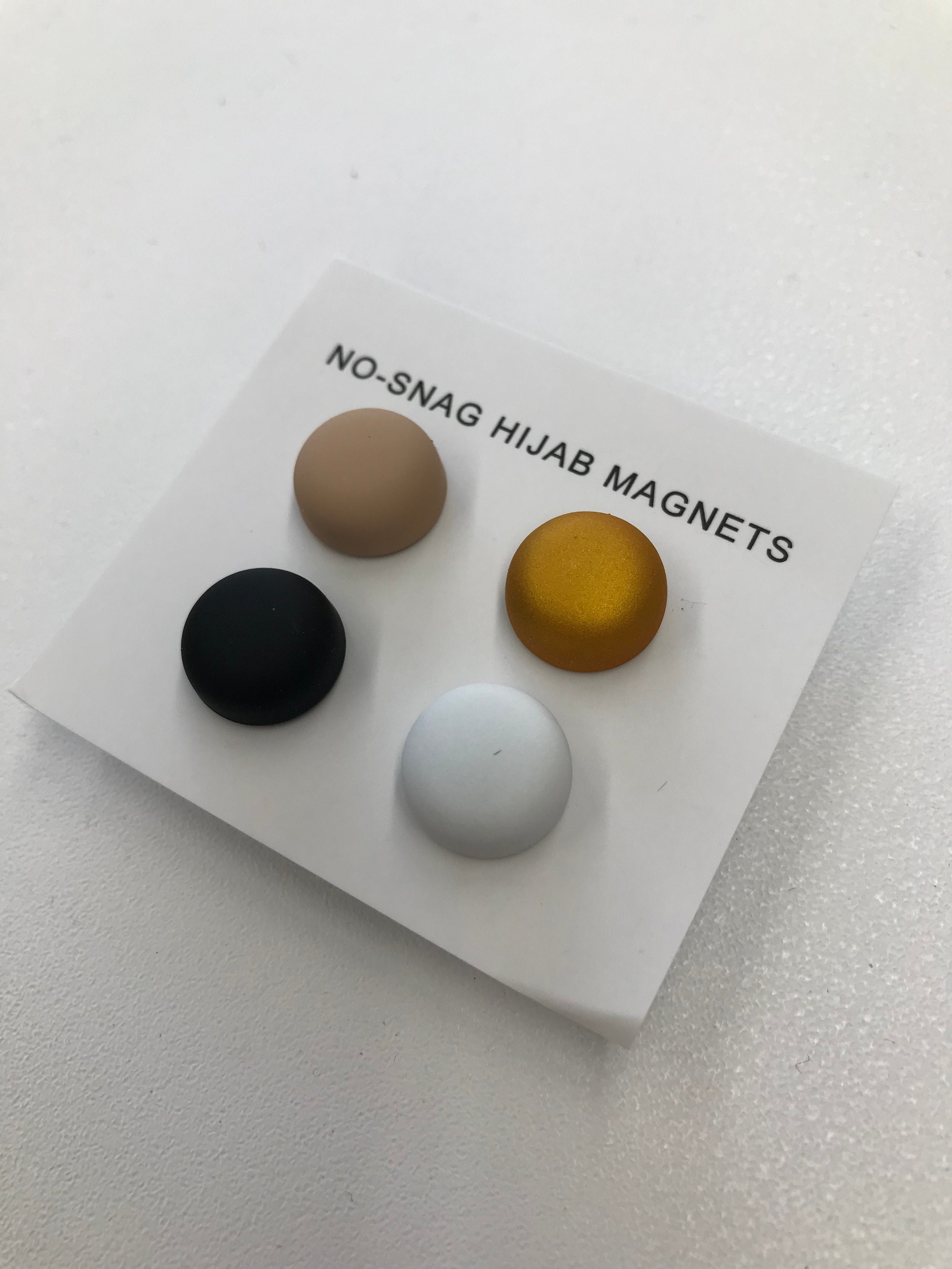 Snag Free Hijab Magnet Pins Matte Metallic 4 Pack Brooch Strong - Etsy UK