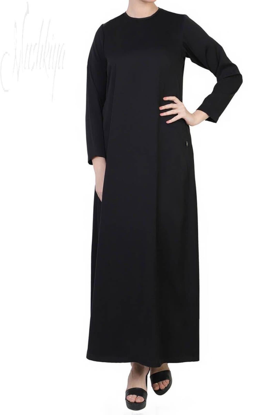 PLAIN NIDAH ABAYA Niddah Abaya With Pocket Dubai Straight Nida - Etsy