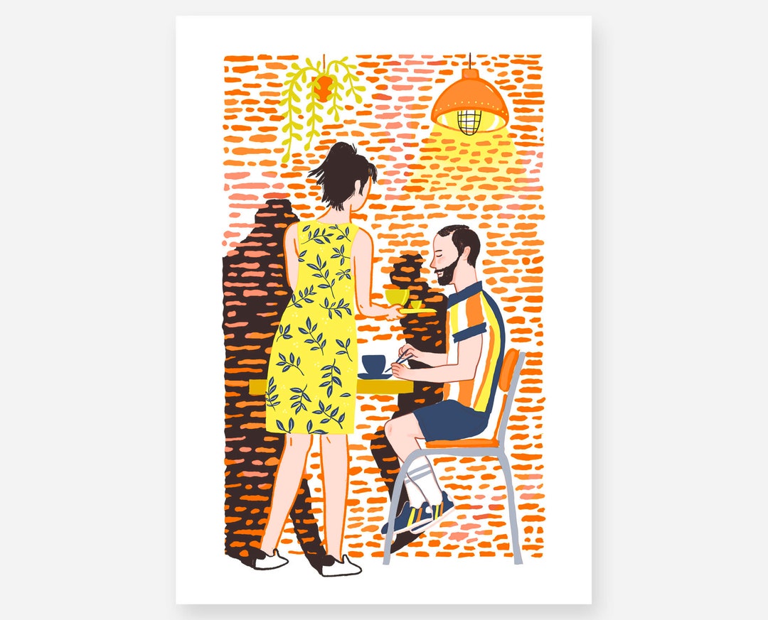 Pum Pum Coffee. Print Riso Format 21 X 15 Cm on Munken Paper 150 Gr - Etsy