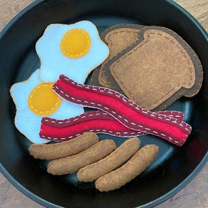 Breakfast Play Set - Felt Breakfast - Pretend Play - Play Food ...