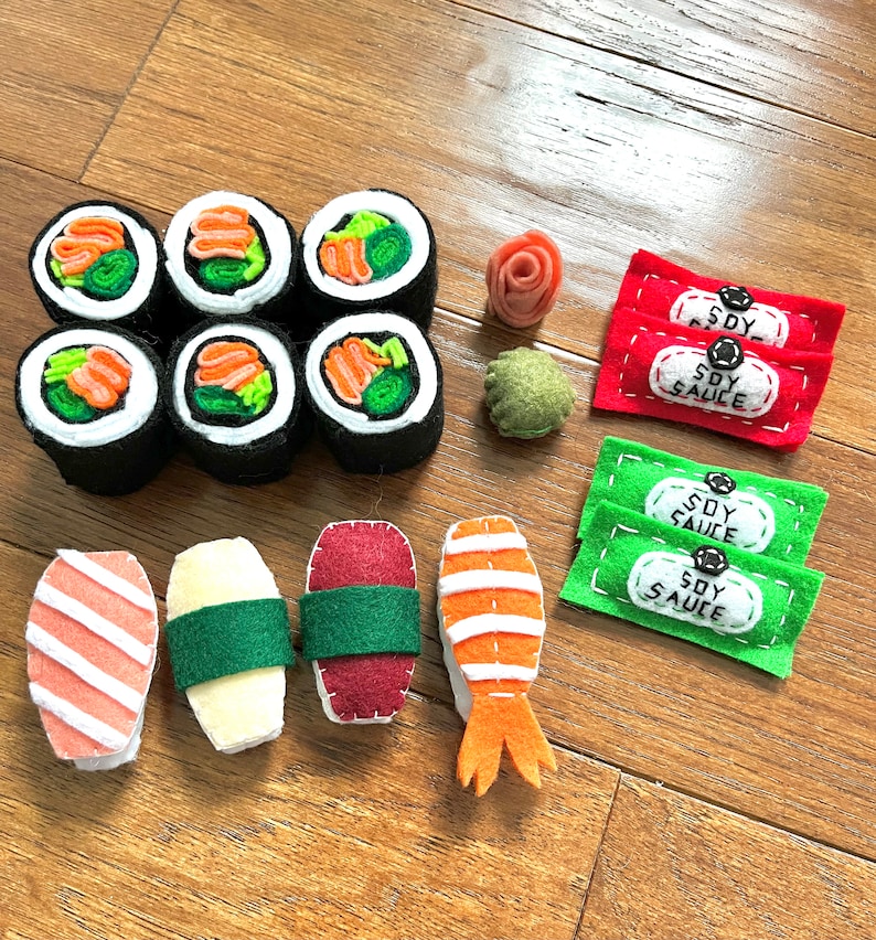 Felt Sushi Play Food - Etsy