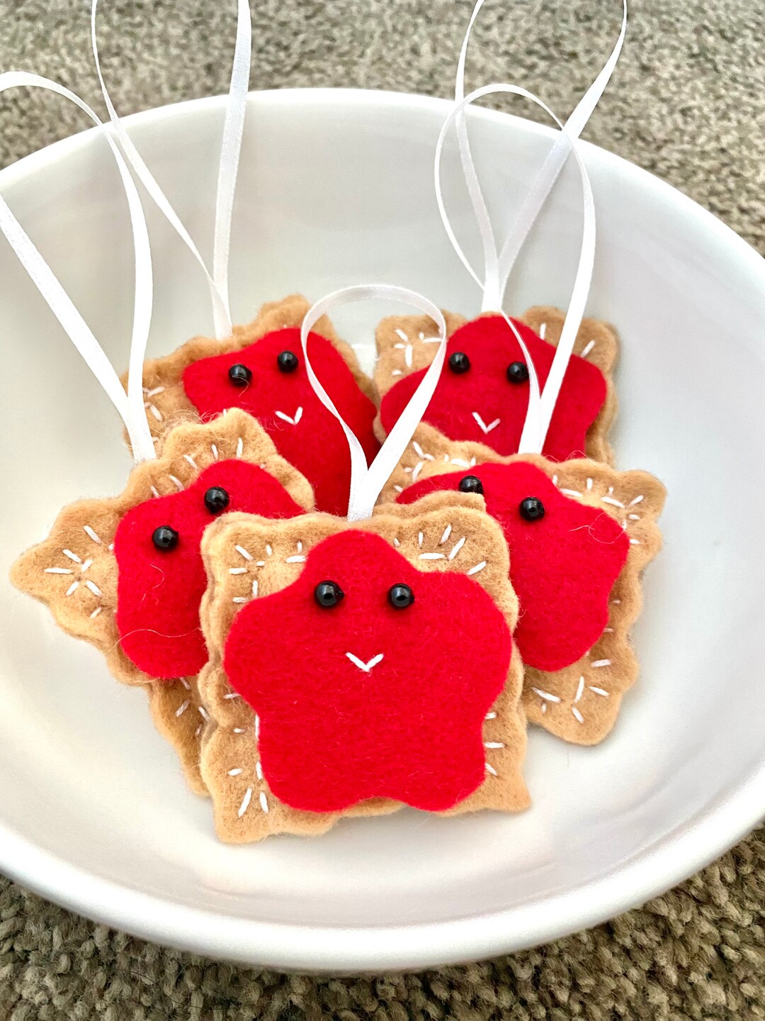 Felt Ravioli Ornament - Ravioli With Red Sauce - Nona Gifts - Italian ...