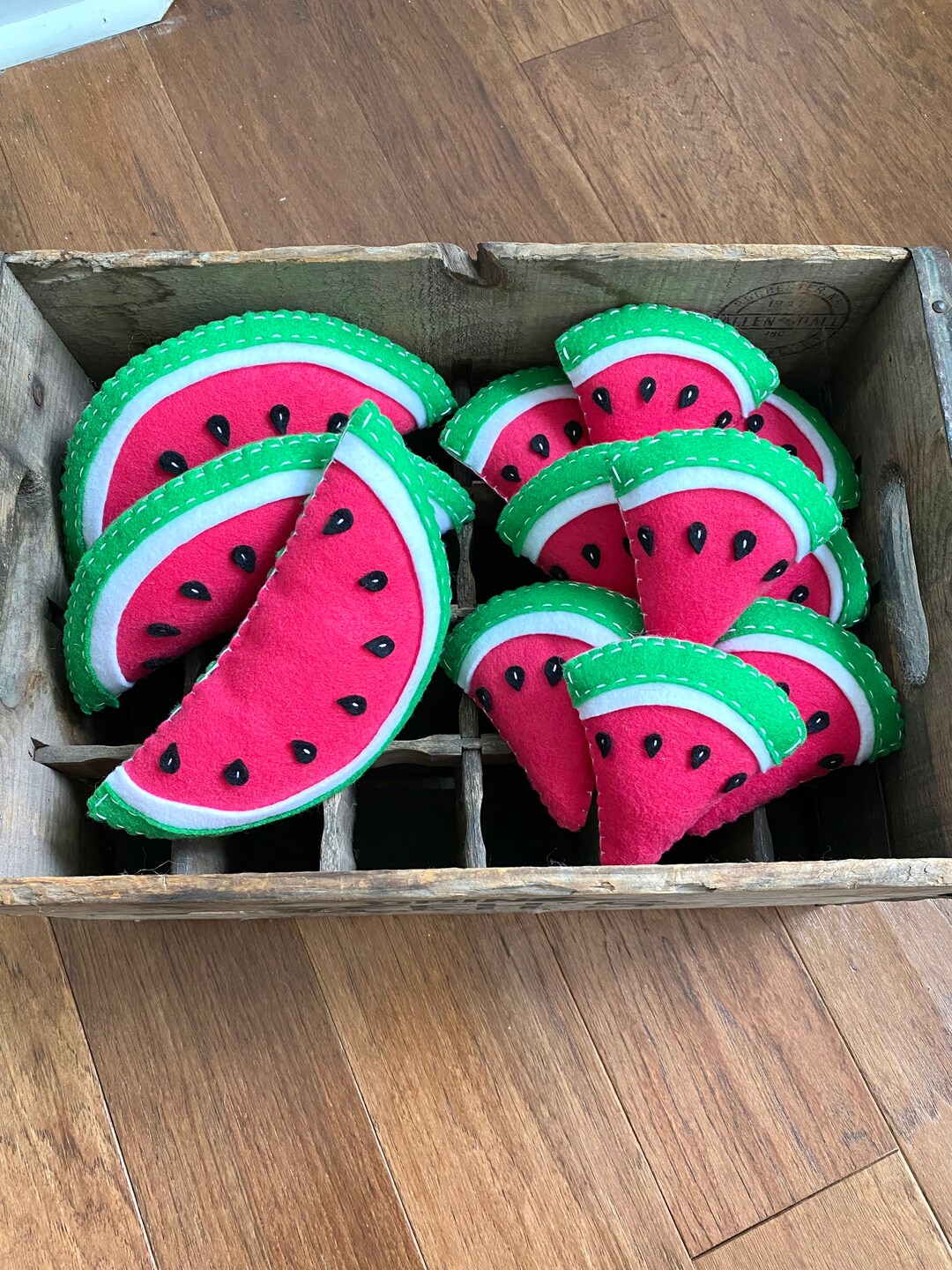 Felt Watermelon - Pretend Play Food - Felt Food - Watermelon Slice ...