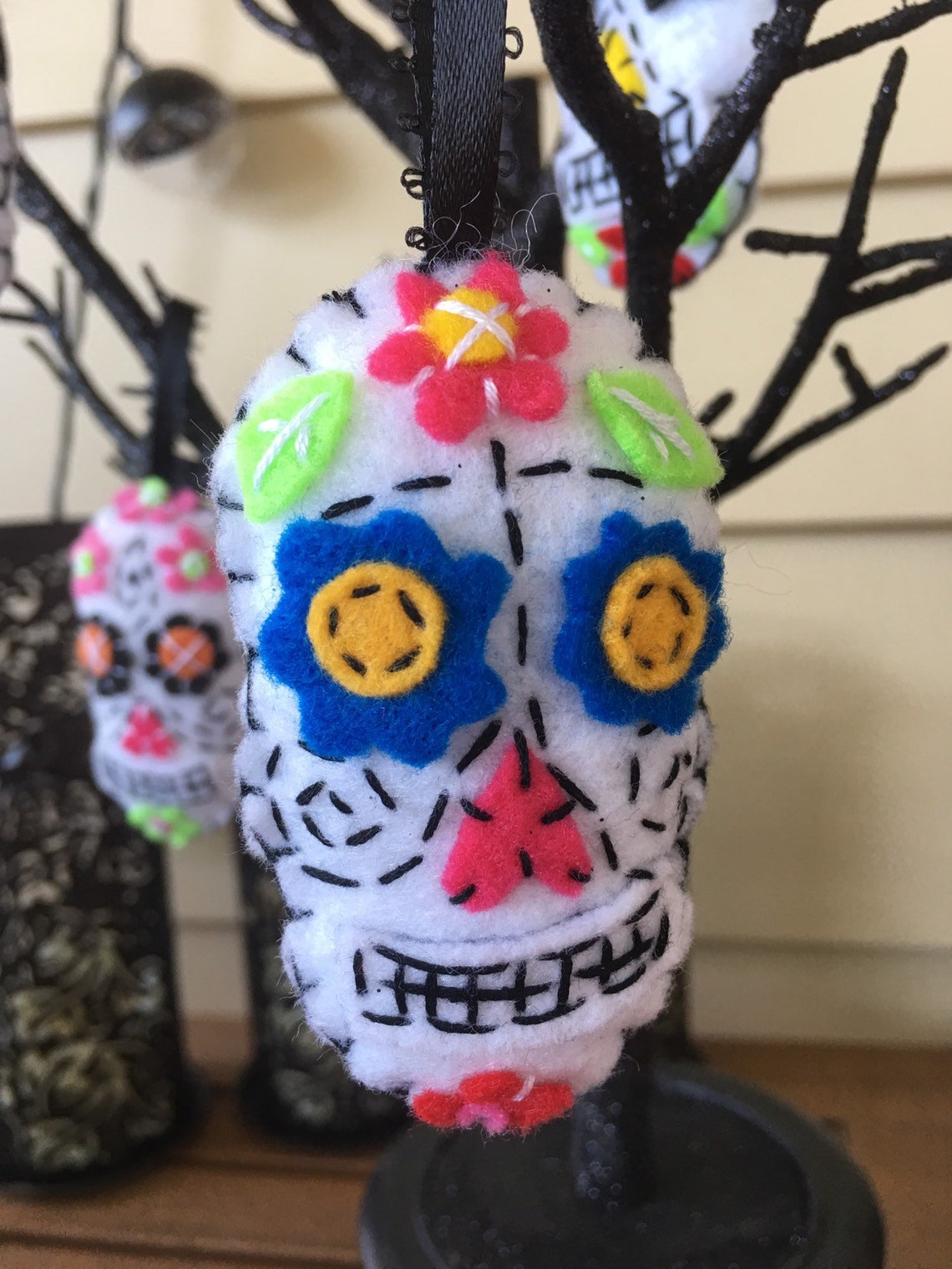 Day of the Dead/sugar Skull Ornament - Etsy