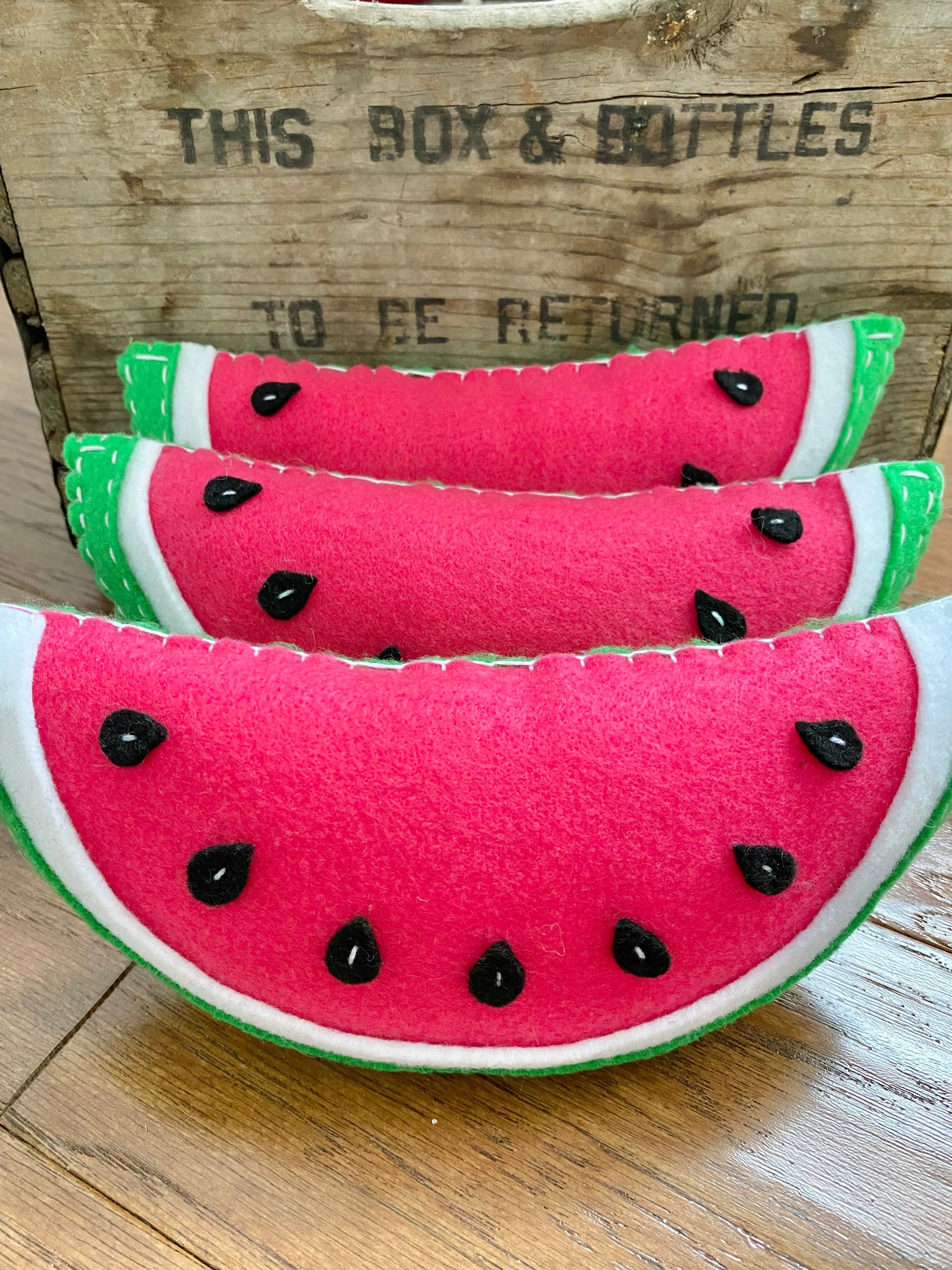 Felt Watermelon Pretend Play Food Felt Food Watermelon | Etsy