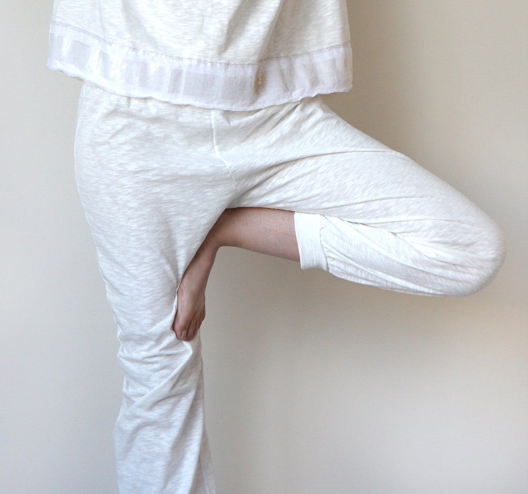 Cotton Yoga Pants: Breathable Kundalini Clothing, Made to Order - Etsy