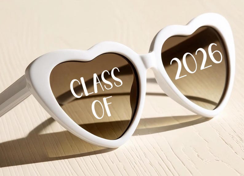 Class of 2026 Prom Sunglasses | Heart Shaped Glasses | Prom Night Photo ...