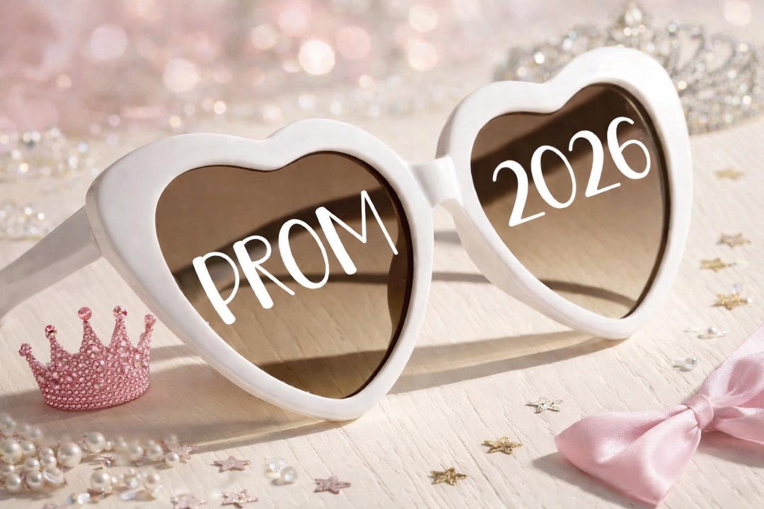 Class of 2026 Prom Sunglasses | Heart Shaped Glasses | Prom Night Photo ...