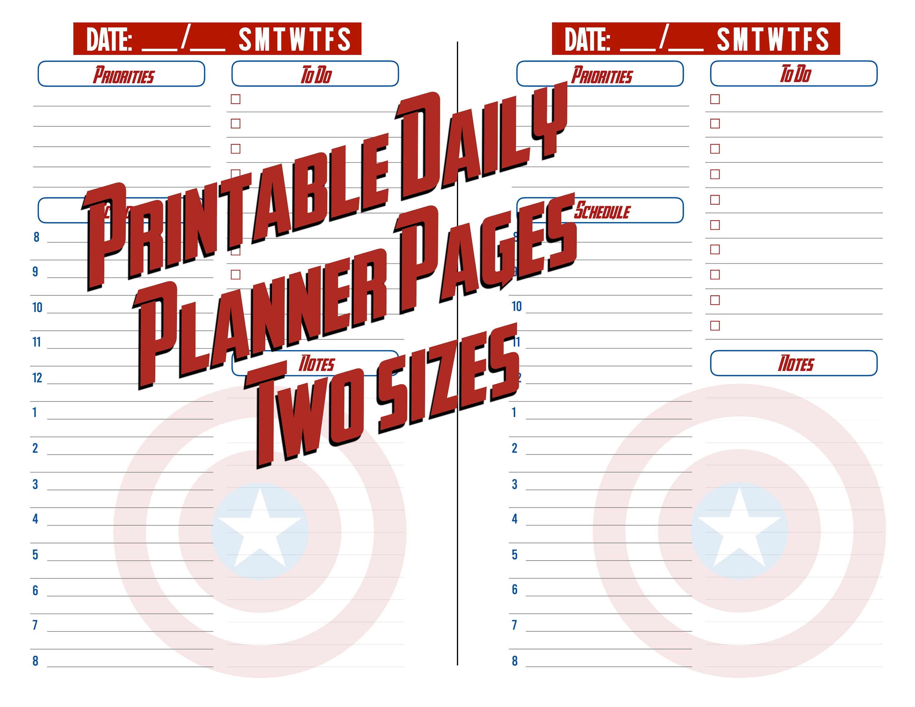 To-Do List and Journal Pages *DIGITAL DOWNLOAD* Vision Themed Planning ...