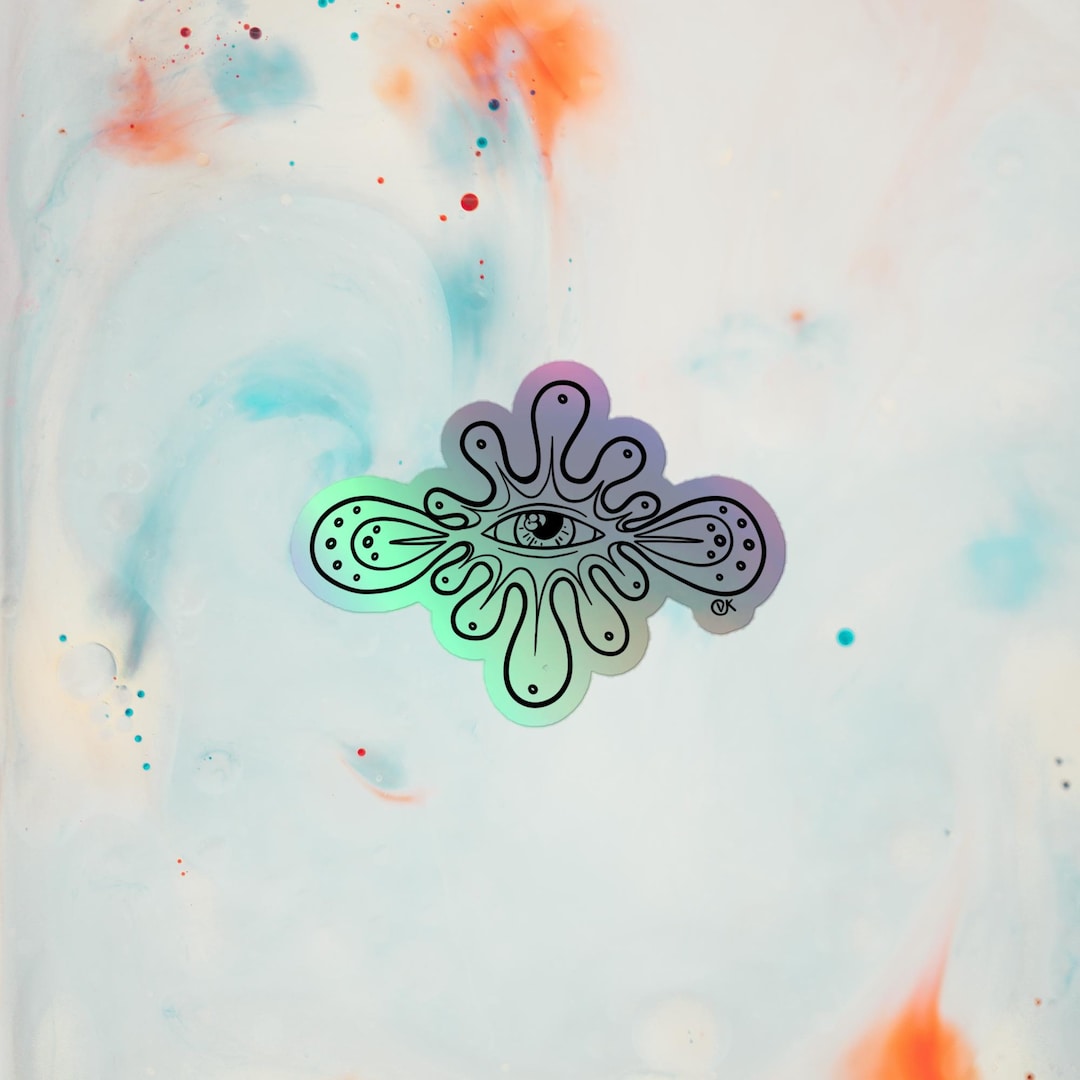 Third Eye Design Holographic Stickers - Etsy