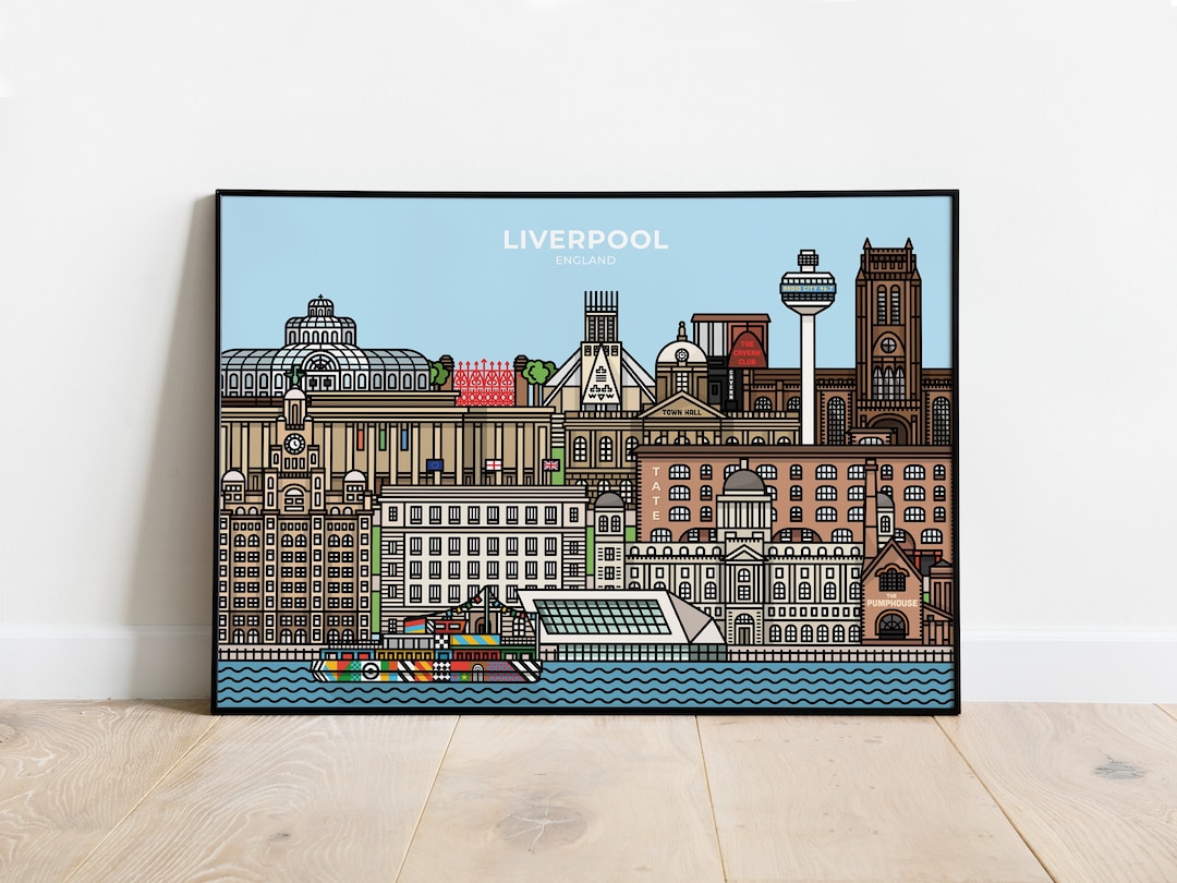 Liverpool Map Poster Art Print for Home - Etsy