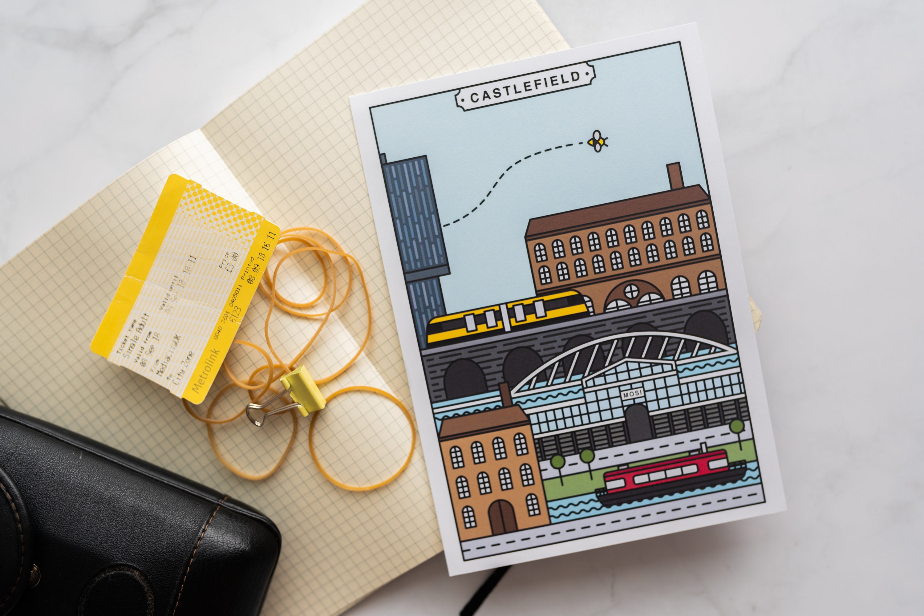 Manchester Castlefield Landmark Poster Print - Etsy UK