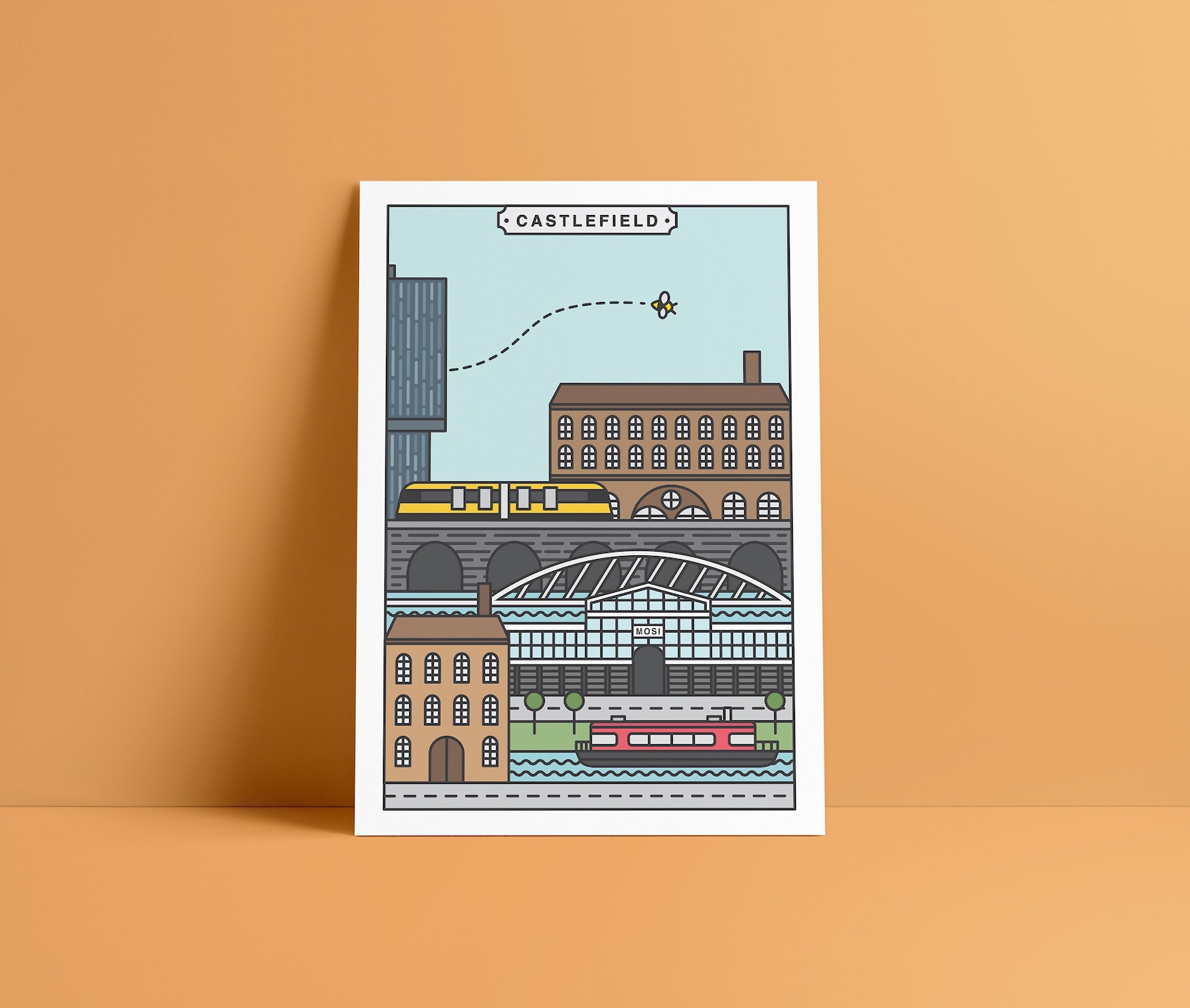 Manchester Castlefield Landmark Poster Print - Etsy UK
