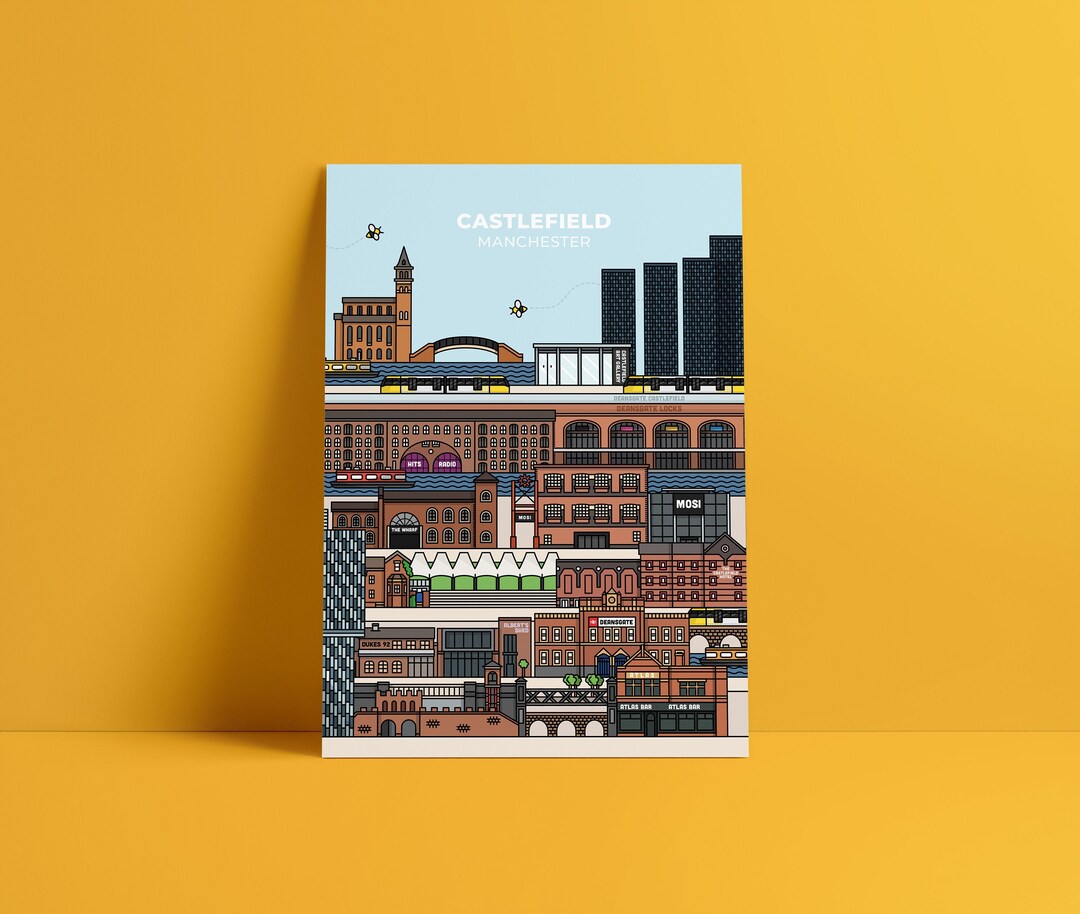 Castlefield Manchester Poster Print Artwork - Etsy