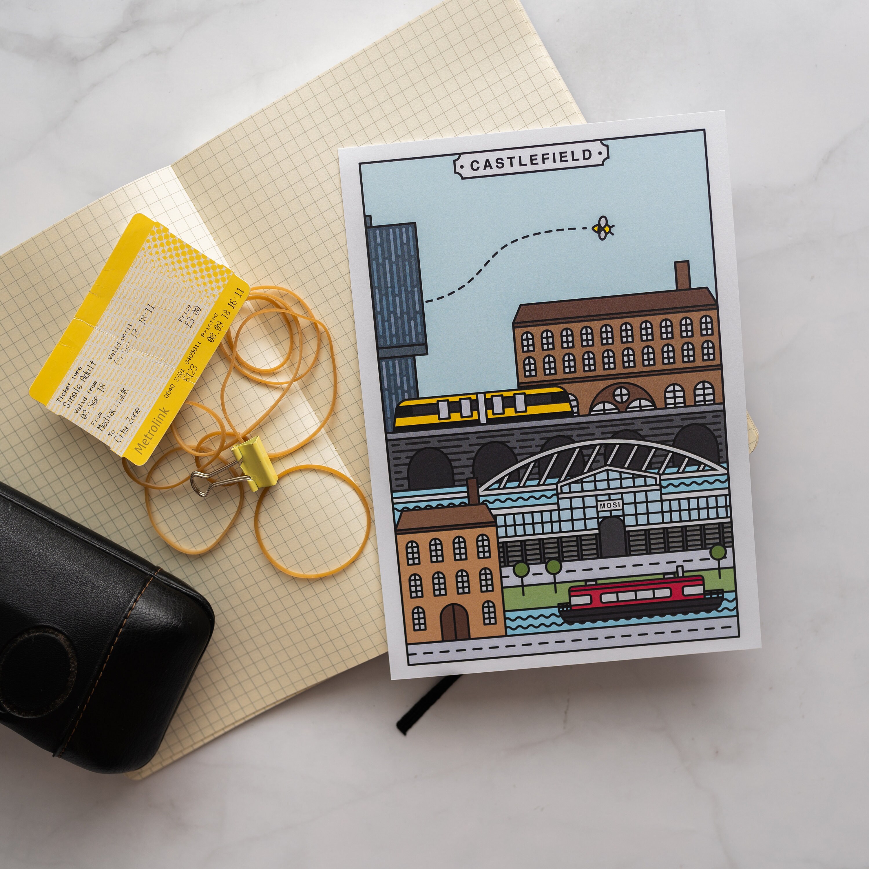 Manchester Castlefield Landmark Poster Print - Etsy UK