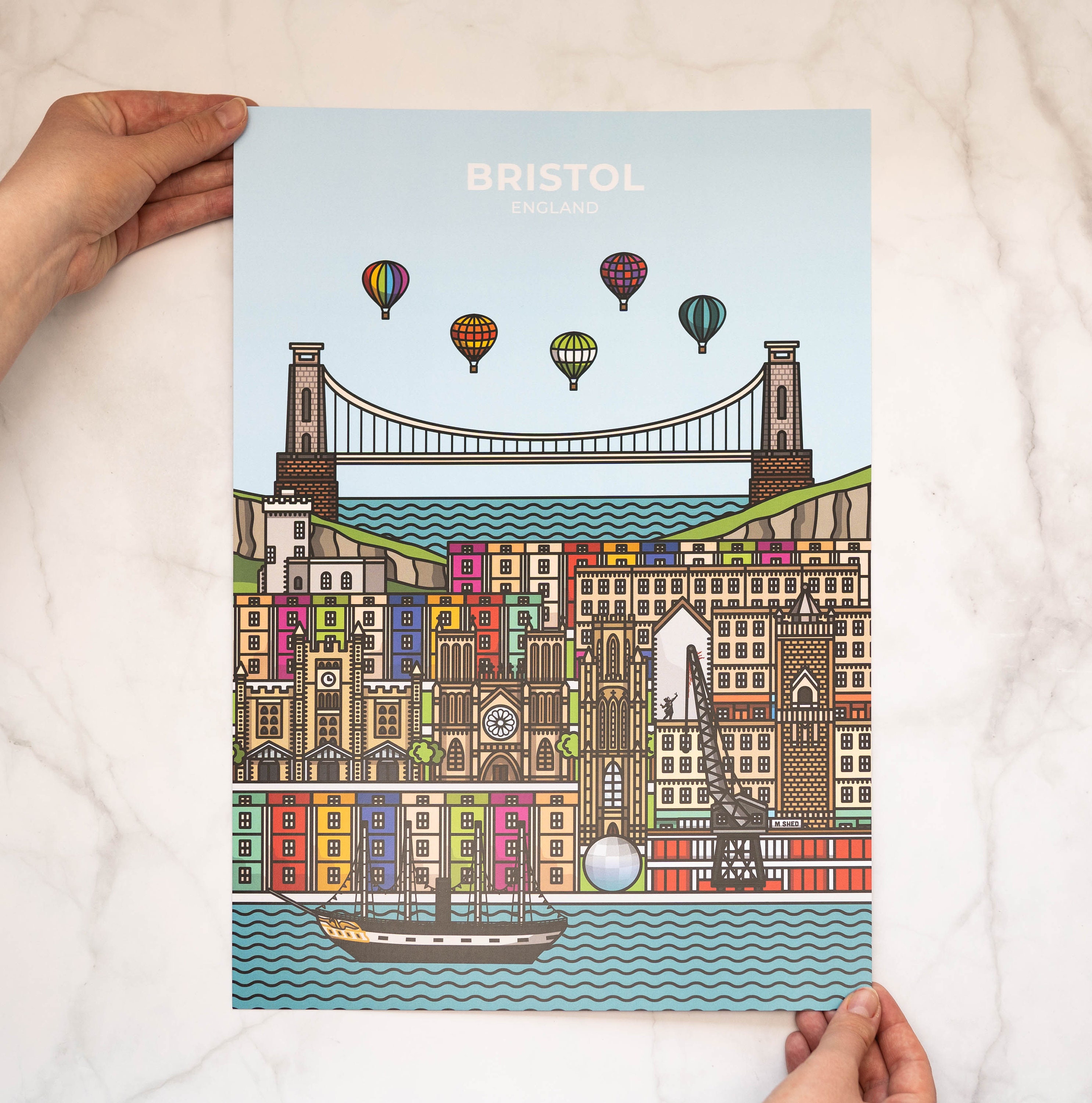 Bristol England Travel Poster Art Print - Etsy