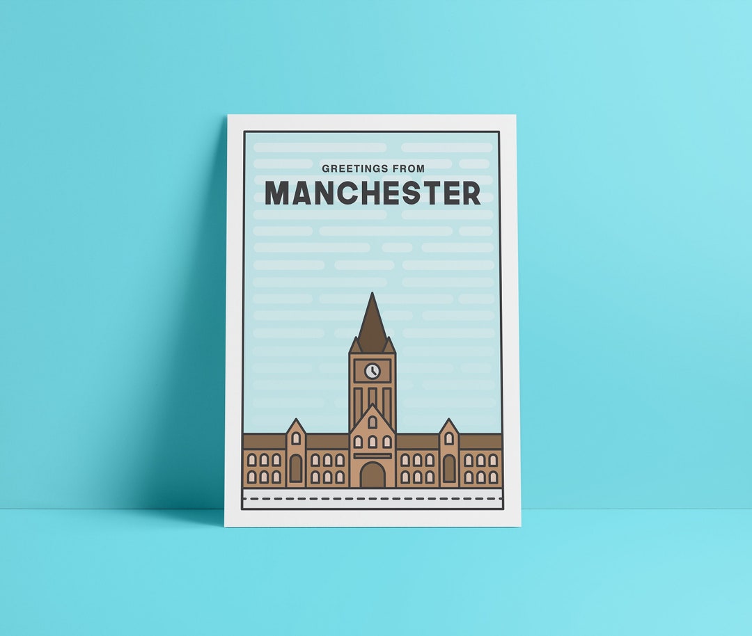 Manchester Town Hall Postcard Poster Print - Etsy
