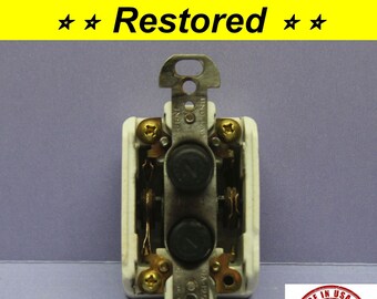 Antique Light Switch Push Button - Etsy