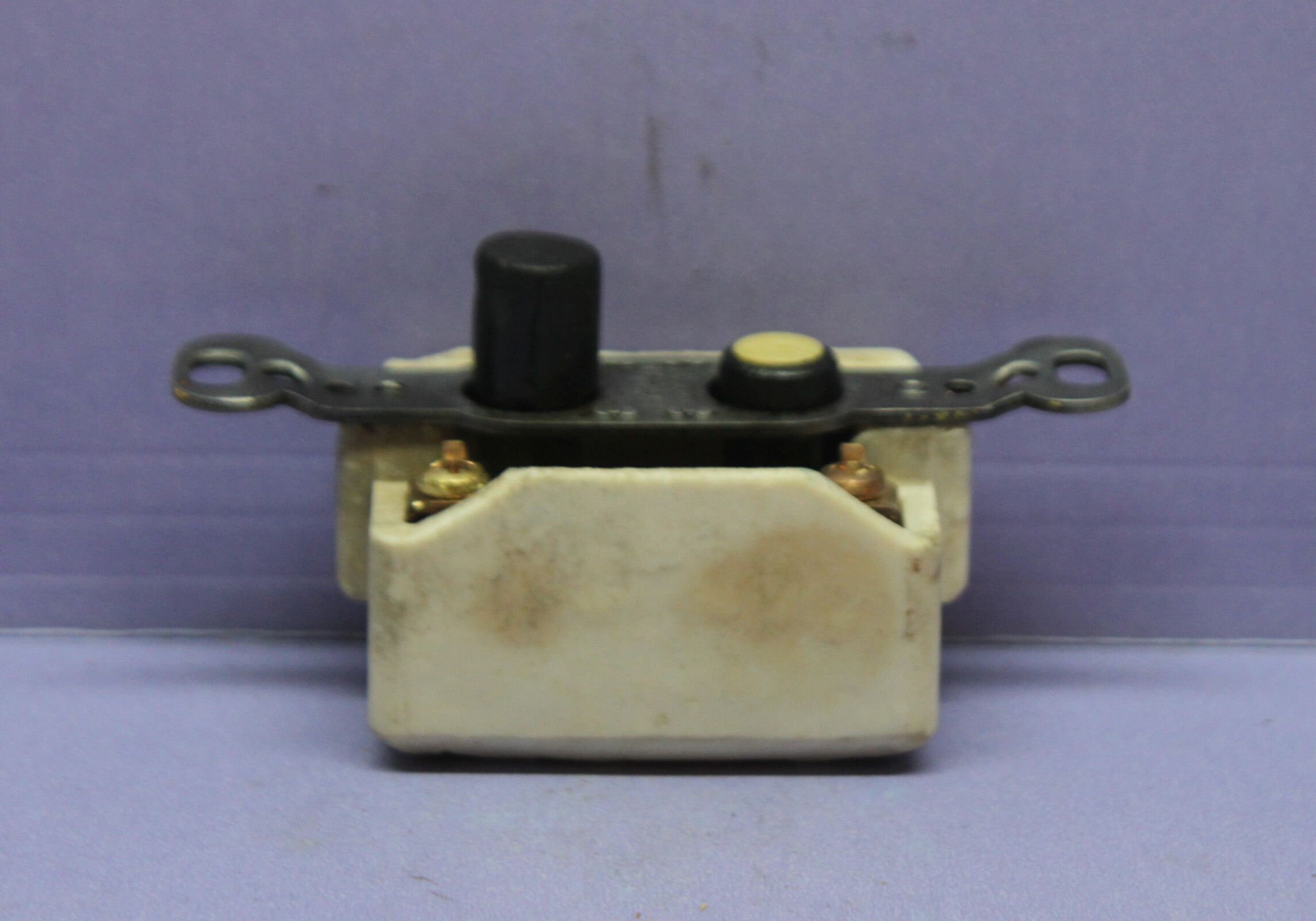 Vintage Push Button Light Switch ON/OFF, Single-pole Porcelain Restored ...