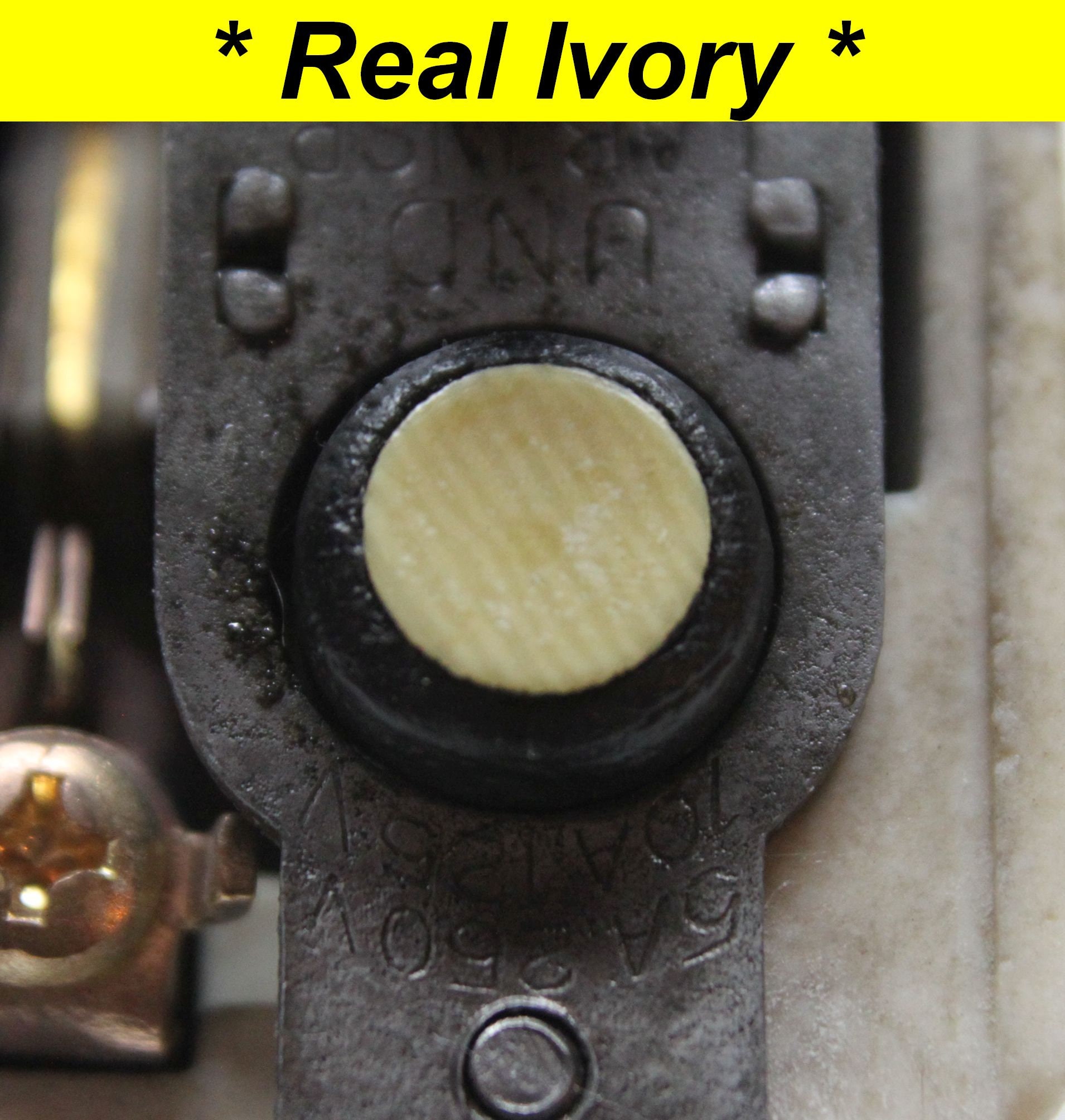 Vintage Push Button Light Switch ON/OFF, Single-pole Porcelain Restored ...