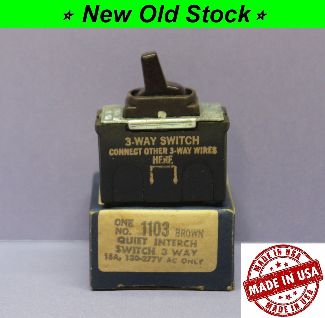 Vintage Eagle Brown 3-way Toggle Light Switch Despard Interchangeable ...