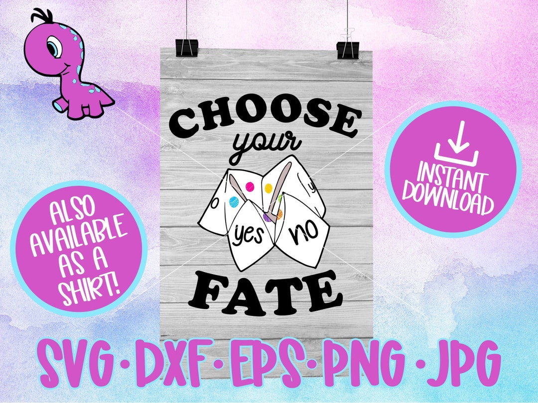 90s Nostalgic Choose Your Fate Fortune SVG, PNG, Sublimation, Dtf File ...