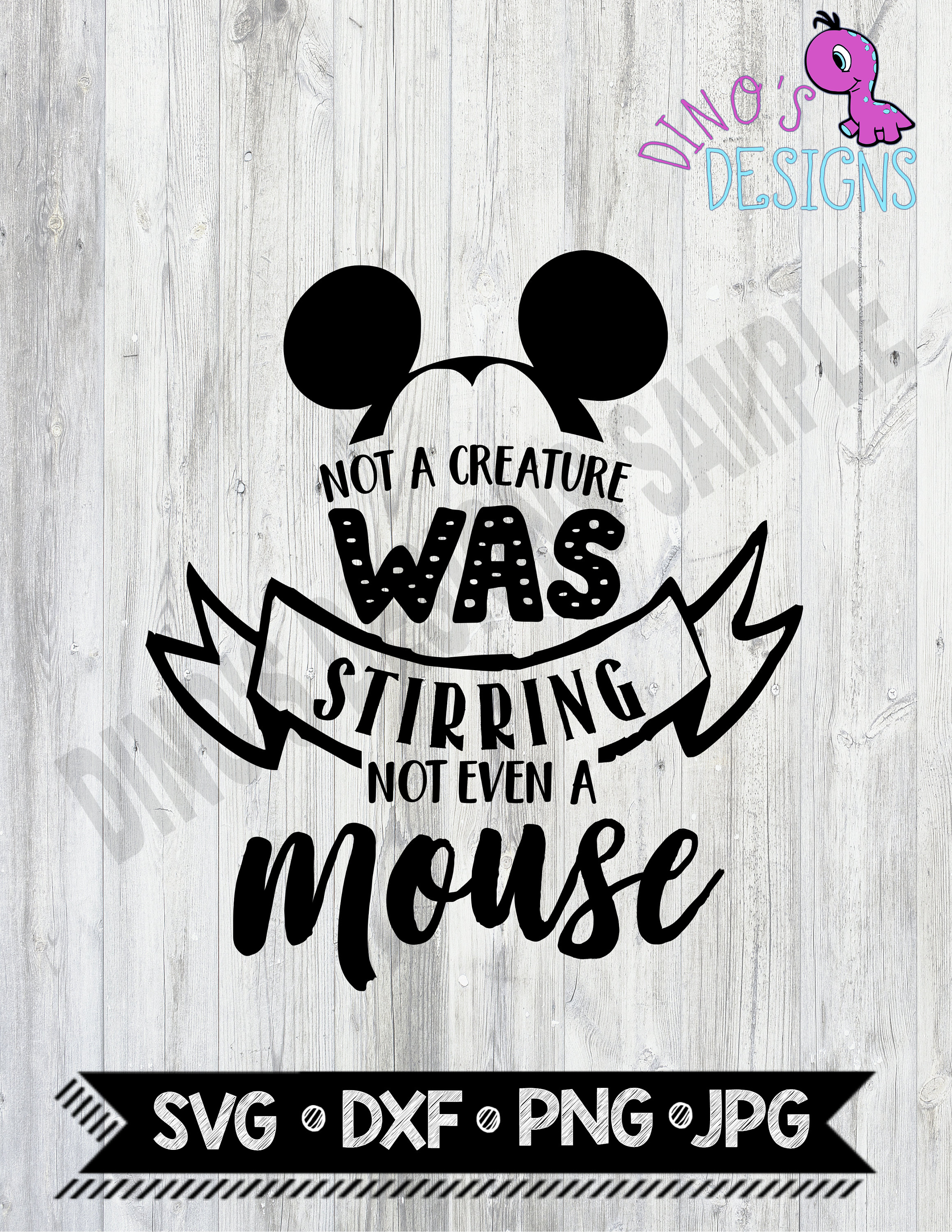 Mouse Christmas SVG Cutting File PNG Sublimation File - Etsy