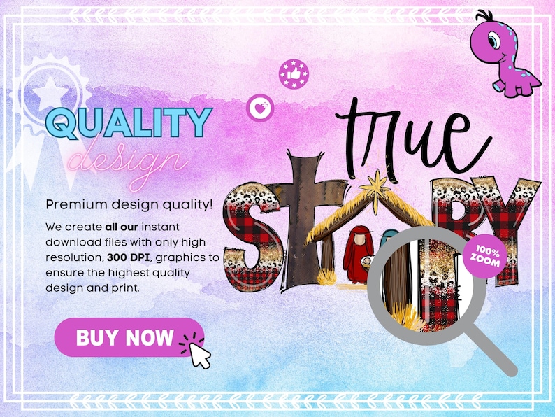 True Story PNG: Nativity Scene Christmas Decor (digital Download) - Etsy