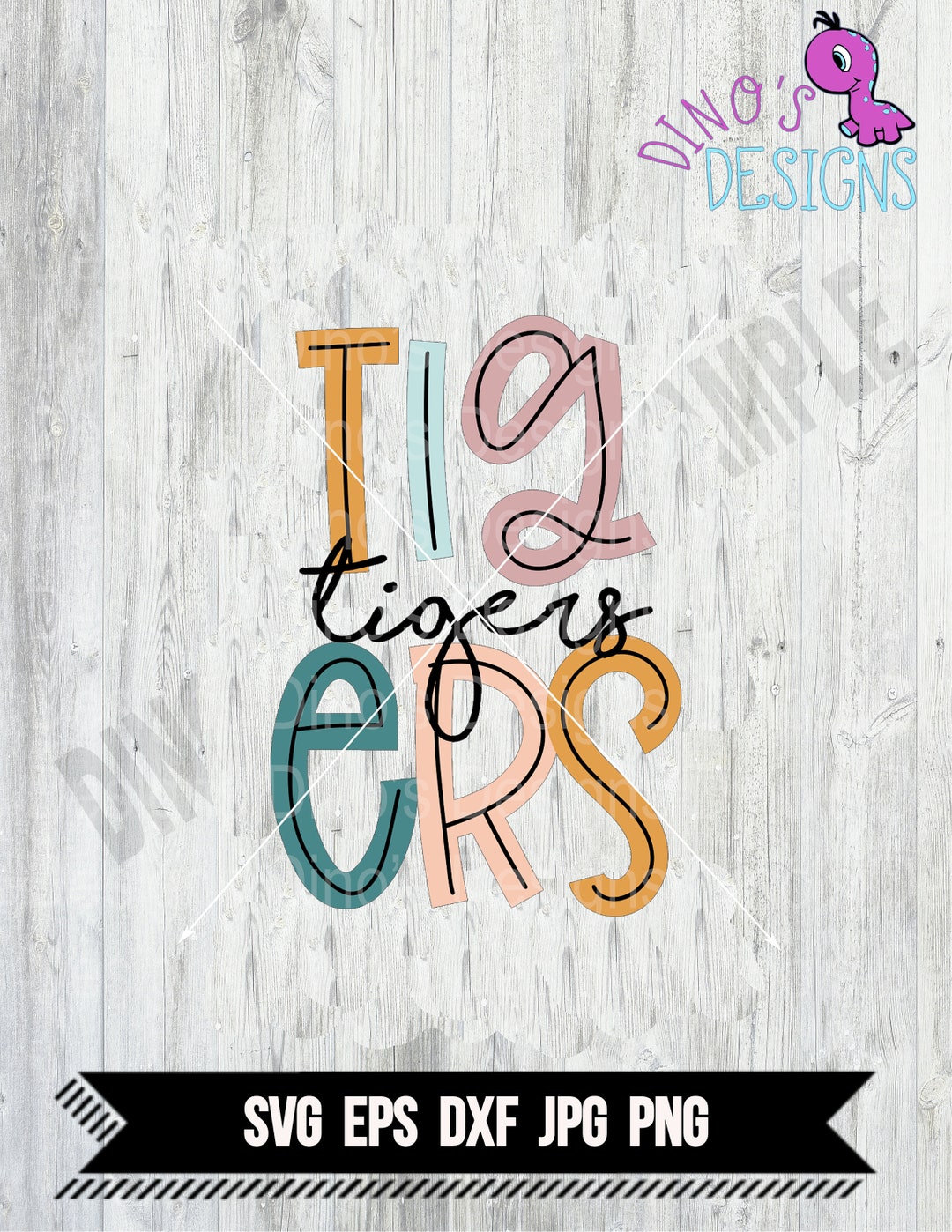 School Mascot || Tigers || SVG || Dxf || PNG || Sublimation || DTF ...