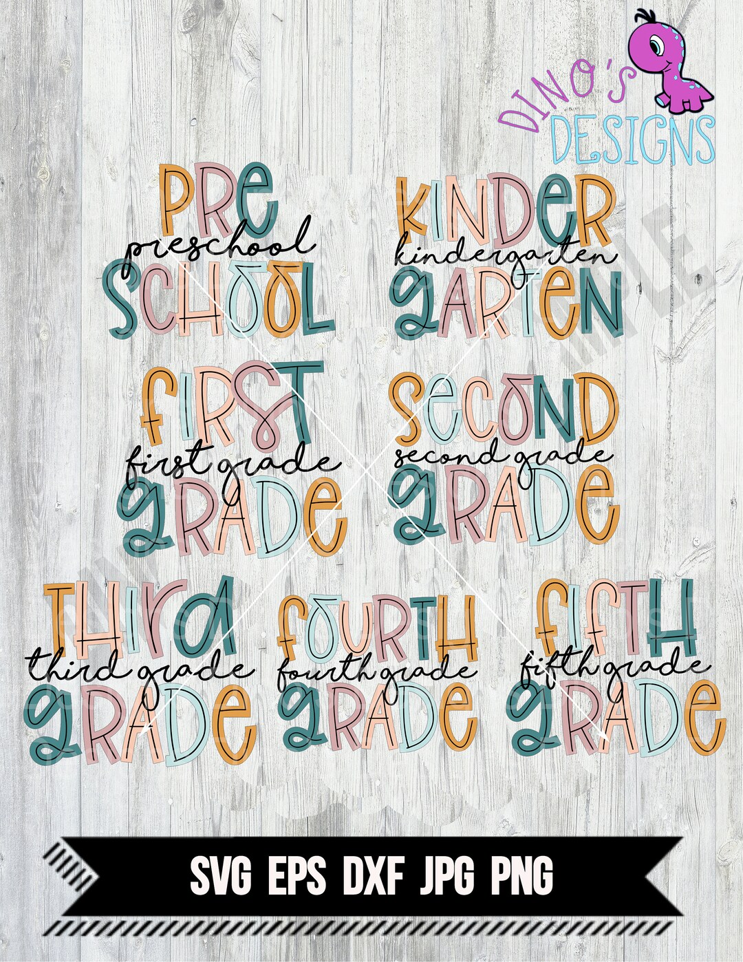 School Grades Elementary || All Grades || SVG || Dxf || PNG ...