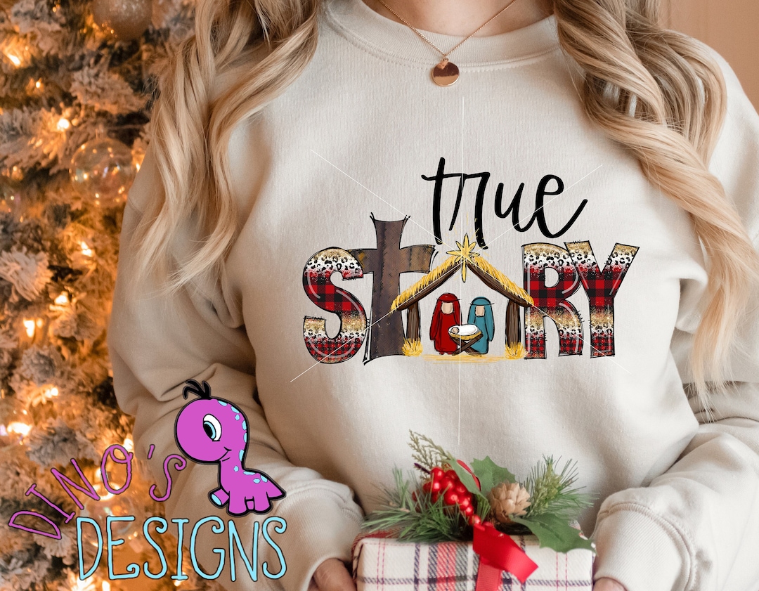 True Story PNG: Nativity Scene Christmas Decor (digital Download) - Etsy