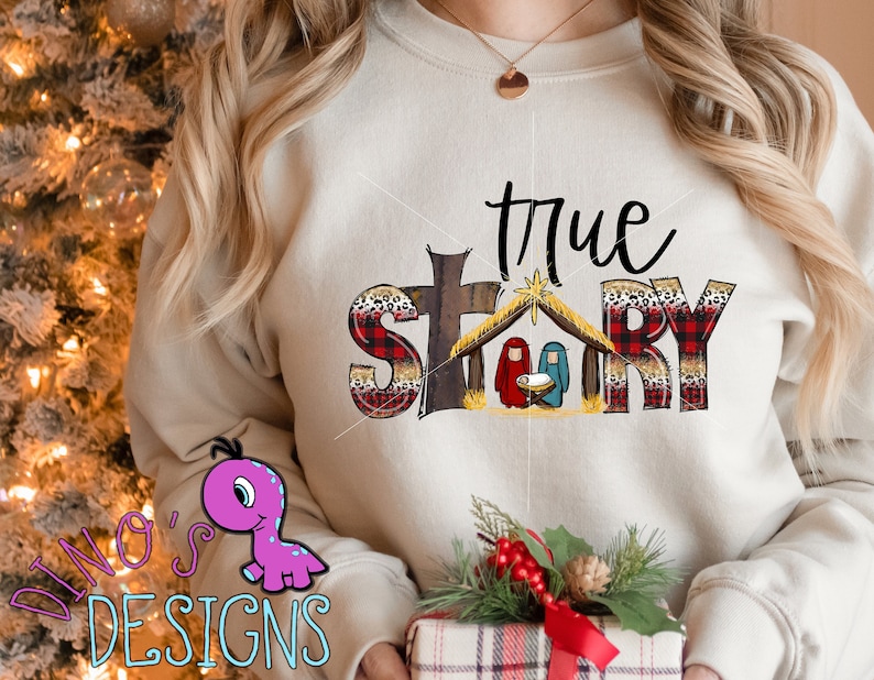 Nativity Scene True Story PNG Sublimation DTF File - Etsy