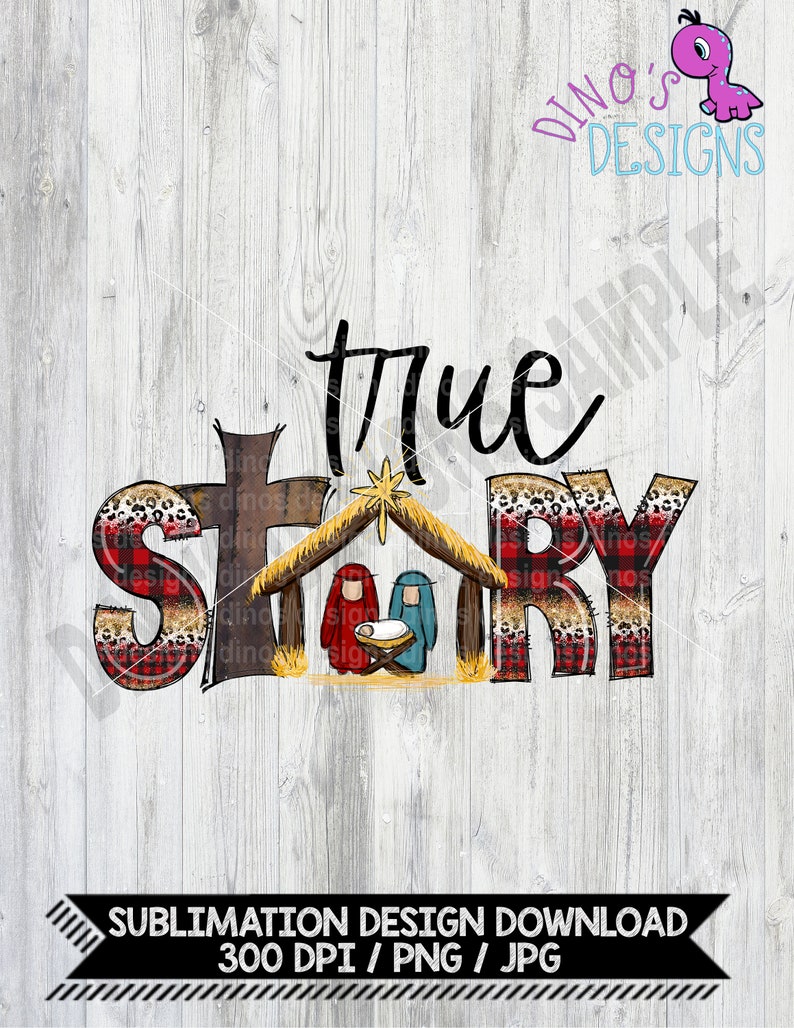 Nativity Scene True Story PNG Sublimation DTF File - Etsy