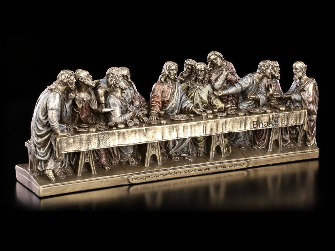 Last Supper Statue Jesus Last Supper Jesus Last Dinner The | Etsy