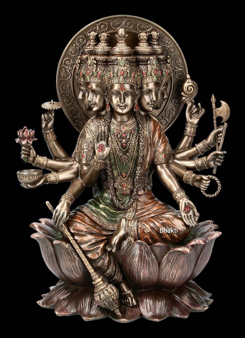 Gayatri Statue Goddess Gayatri Statue 10 inches Goddess | Etsy