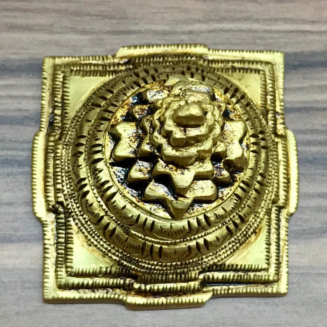 Brass Shri Yantra Lakshmi Yantra Goddess Laxmi Yantra Hindu | Etsy