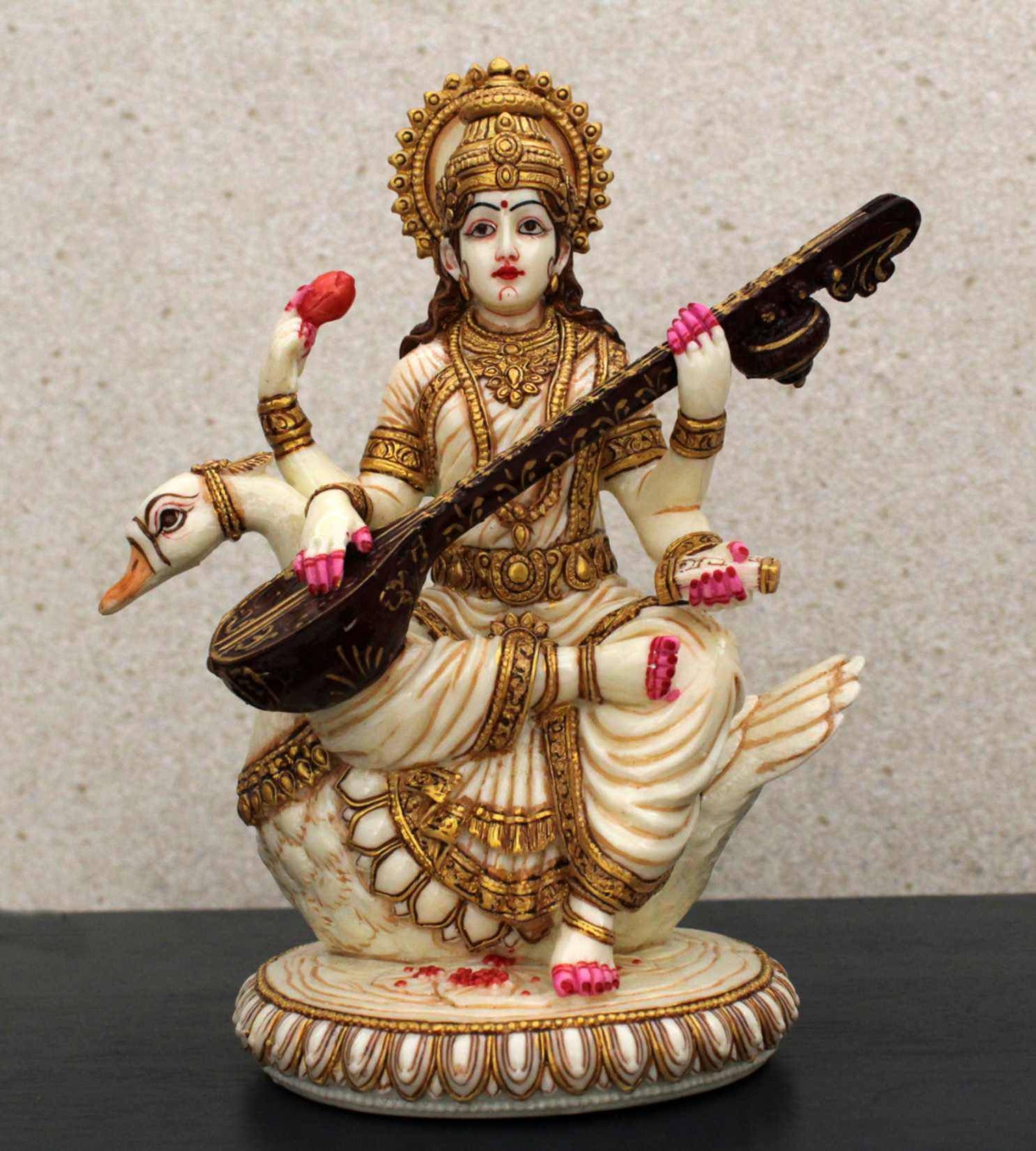 Saraswati Statue 8.5 Inch Goddess Saraswathi Idol | Etsy