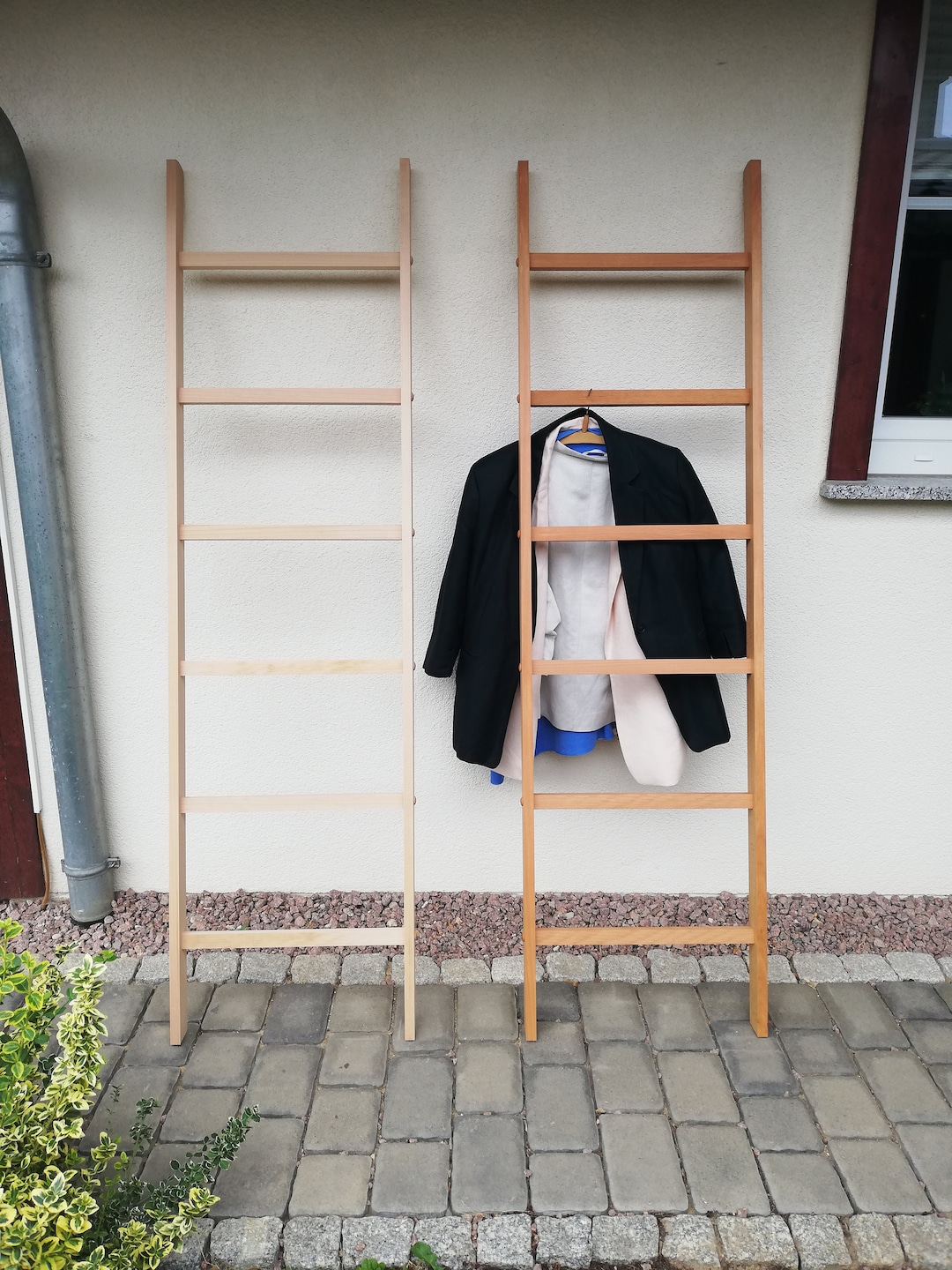 Decorative Ladder, Clothes Ladder Oak, Towel Holder, Towel Ladder ...