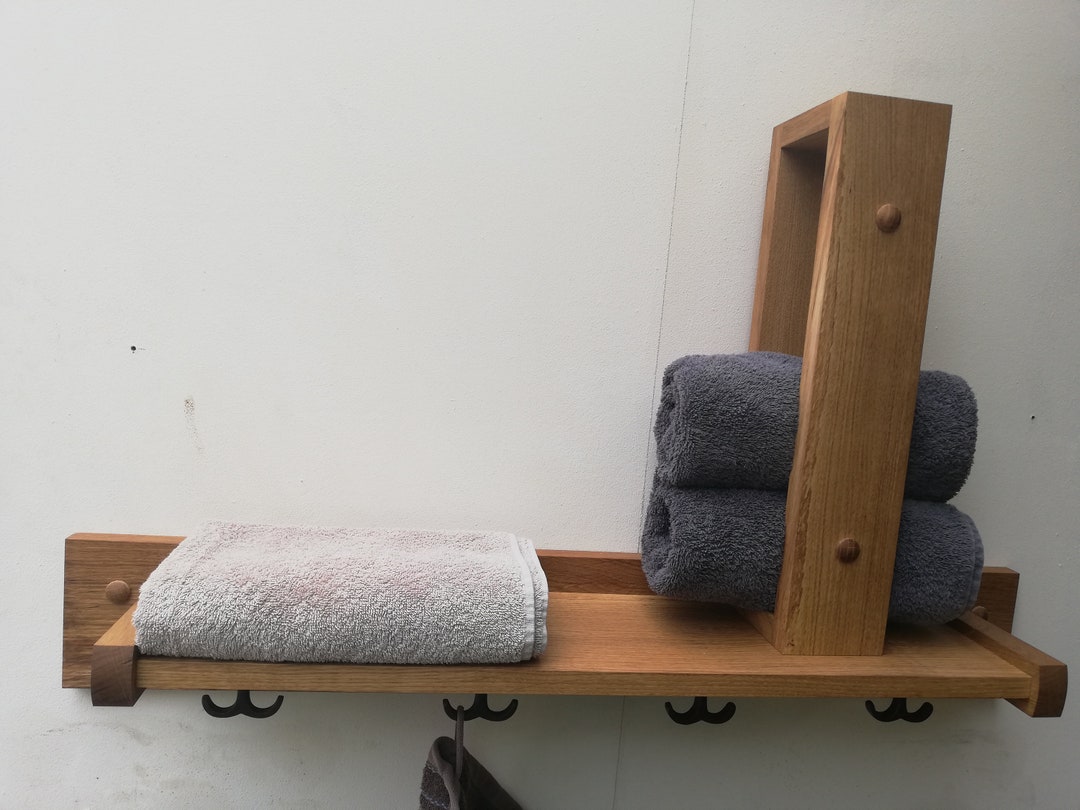 Wardrobe,towel Rail,oak,shabby Chic, Rustic, - Etsy