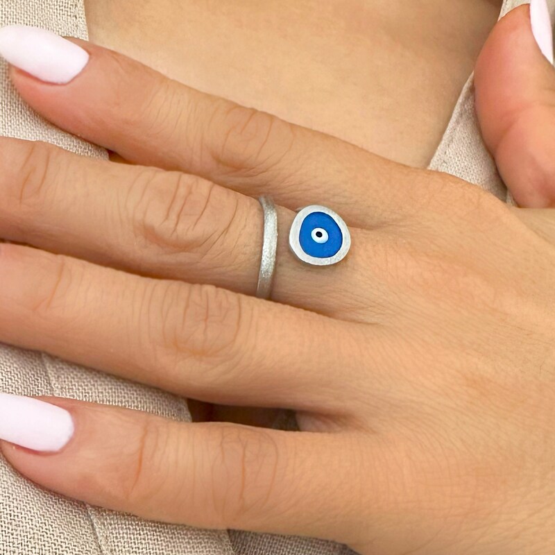 Evil Eye Ring - Etsy