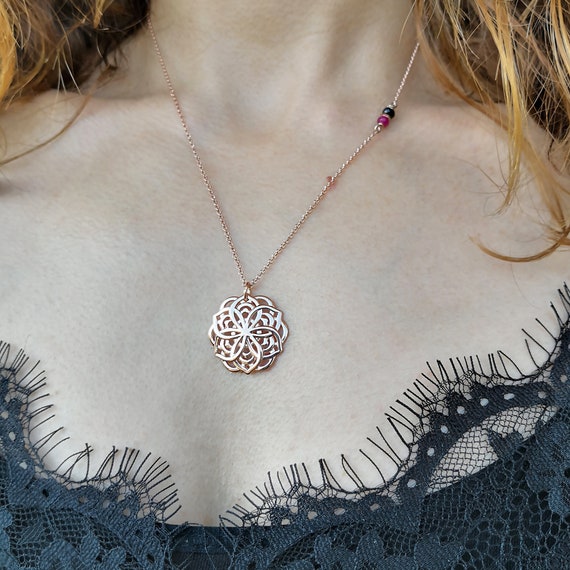 Mandala Necklace Balance Necklace Harmony Necklace Yoga - Etsy