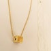 Geometric Cube Pendant, Dainty Gold Necklace Minimalist Jewelry ...