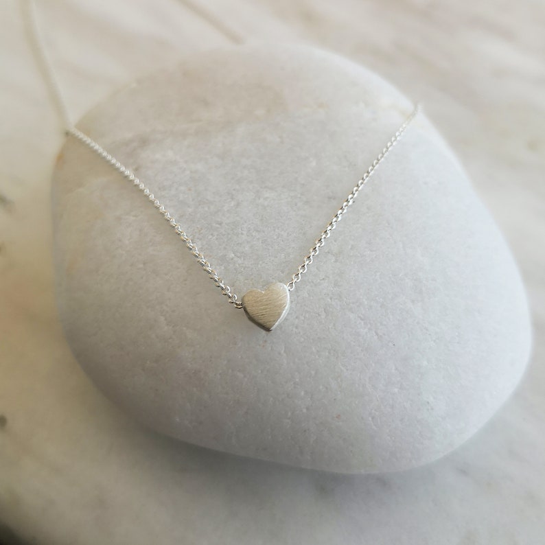 Extra Tiny Heart Necklace Tiny Heart Pendant Dainty Love - Etsy