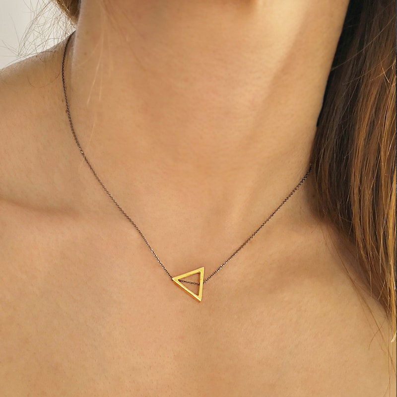 Geometric Necklace - Etsy