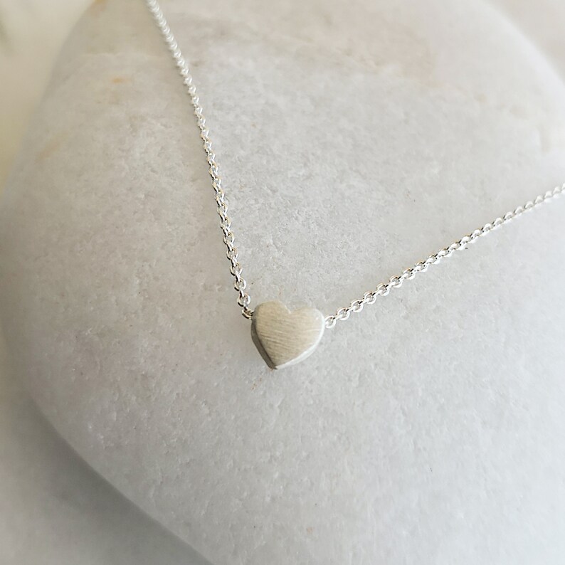 Small Heart Necklace Extra Tiny Heart Necklace 2 Hearts | Etsy